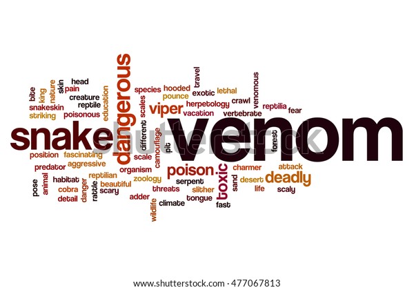 Venom Word Cloud Concept Stock Illustration 477067813 | Shutterstock