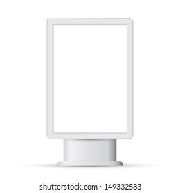 Realistic Vector Light Box Template Outdoor Stock Vector (Royalty Free ...