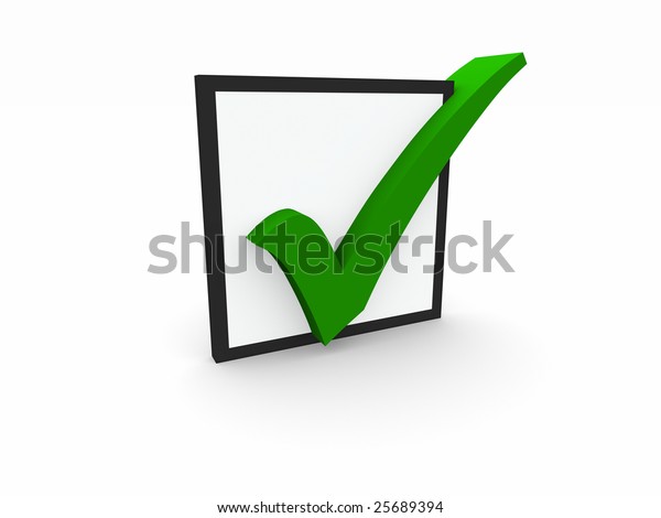 Vertical Check Symbol Stock Illustration 25689394