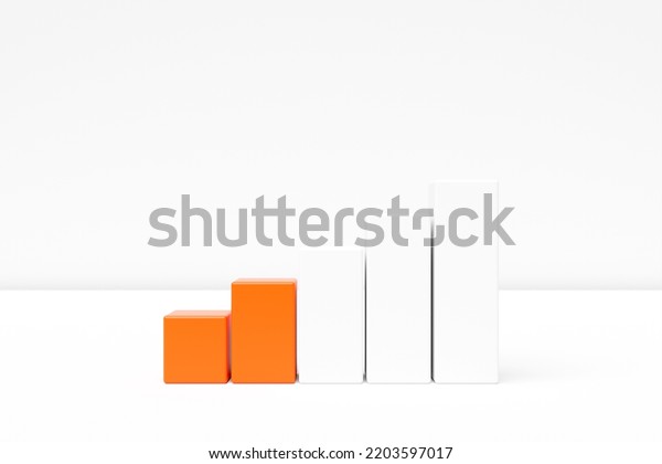 Vertical Indicator Chart 3d Illustration Stock Illustration 2203597017 ...