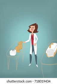 Veterinary Cartoon Stock Illustration 718019434 | Shutterstock