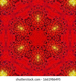 Vibrant Deep Ruby Red Dahlia Yellow Stock Illustration 1661986495 ...