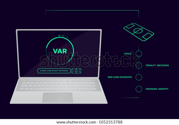 Video Assistant Referee System Var System Stock Illustration 1052313788 ...