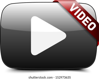 Video Button Stock Illustration 169370906