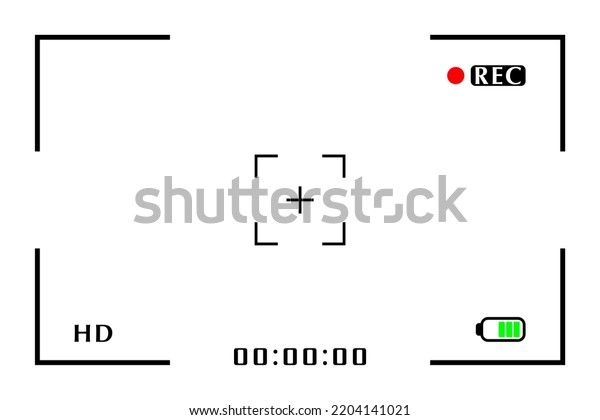 Video Camera Frame Record Indicator Photo Stock Illustration 2204141021 ...