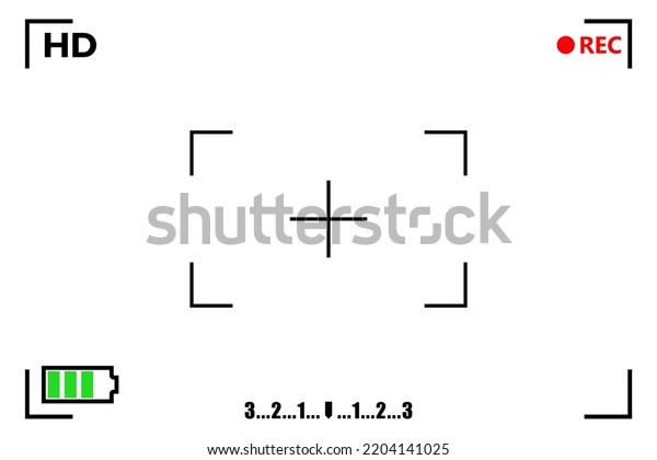 Video Camera Frame Record Indicator Photo Stock Illustration 2204141025 ...