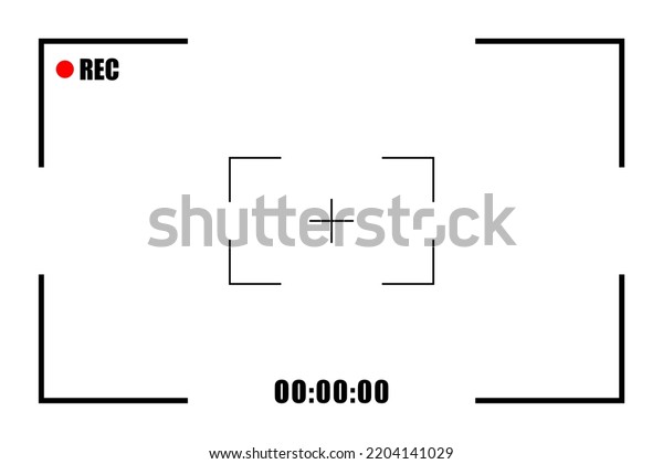 Video Camera Frame Record Indicator Photo Stock Illustration 2204141029 ...