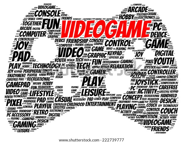 Video Game Word Cloud Shape Concept 스톡 일러스트 222739777 | Shutterstock