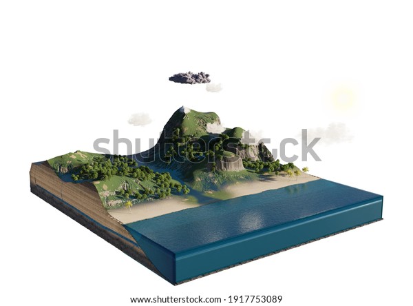View Hydrological Cycle 3d Model 库存插图 1917753089 | Shutterstock