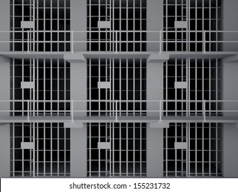 View Inside Brick Jail Cell Iron Stock Illustration 155231732 ...