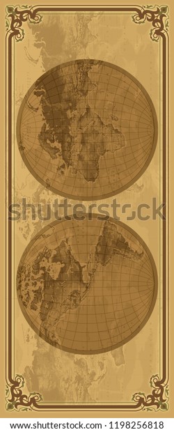 View Old Map Stock Illustration 1198256818 | Shutterstock