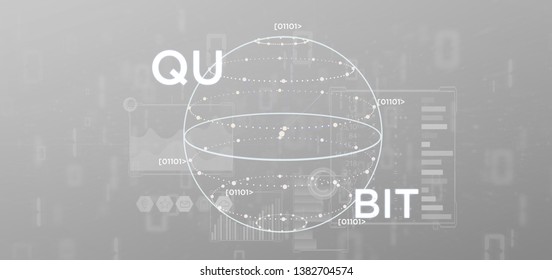 View Quantum Computing Concept Qubit Icon Stock Photo 1278732868 ...