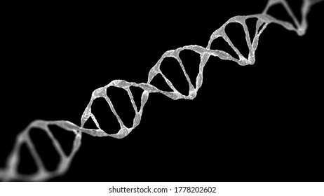 Viewed Electron Microscope Dna Molecules On Stock Illustration ...