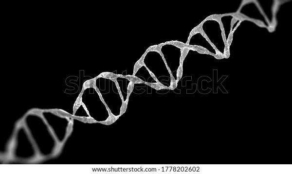 Viewed Electron Microscope Dna Molecules On Stock Illustration ...
