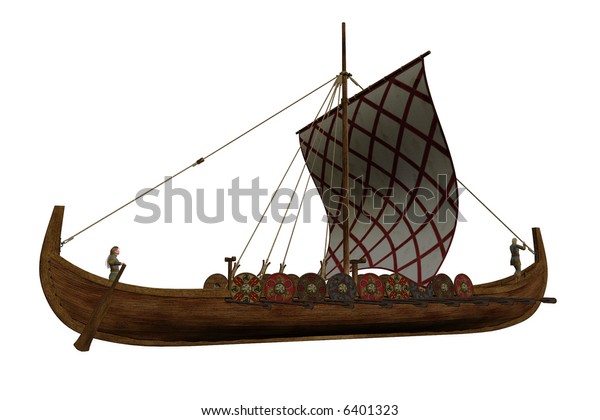 Viking Longboat Stock Illustration 6401323 | Shutterstock