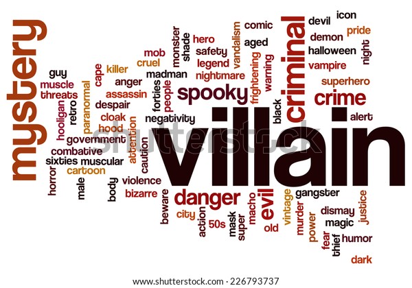 Villain Word Cloud Concept Stock Illustration 226793737 | Shutterstock