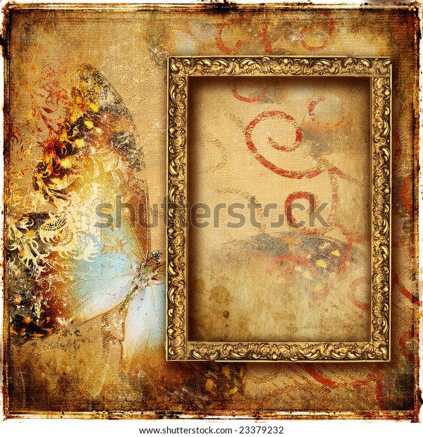 Vintage Background Frame Stock Illustration 23379232