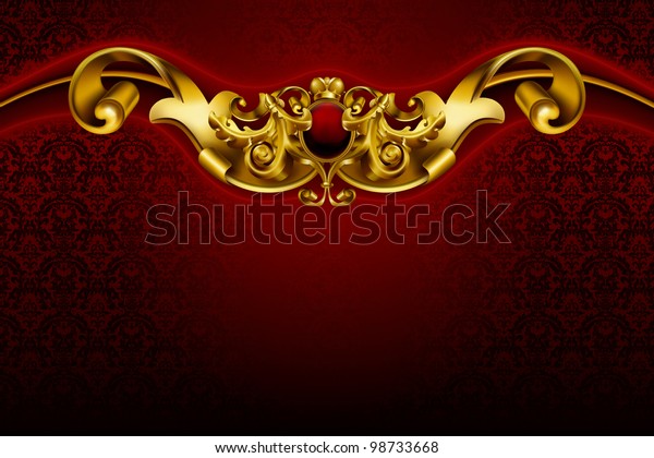Vintage Background Red Bitmap Copy Stock Illustration 98733668 ...