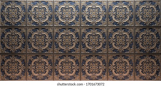 Vintage Decorative Pattern 3d Rendering Stock Illustration 1701673072 ...