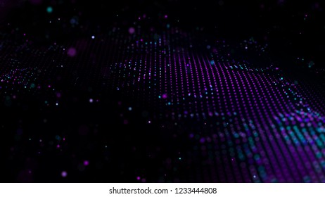 Violet Computer Technology Background Big Data Stock Illustration ...