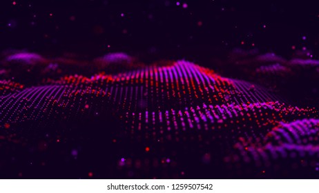 Violet Computer Technology Background Big Data: ilustración de stock ...