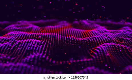 Violet Computer Technology Background Big Data: ilustración de stock ...