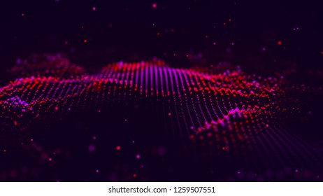 Violet Computer Technology Background Big Data: ilustración de stock ...