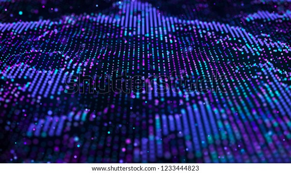 Violet Computer Technology Background Big Data Stock Illustration ...