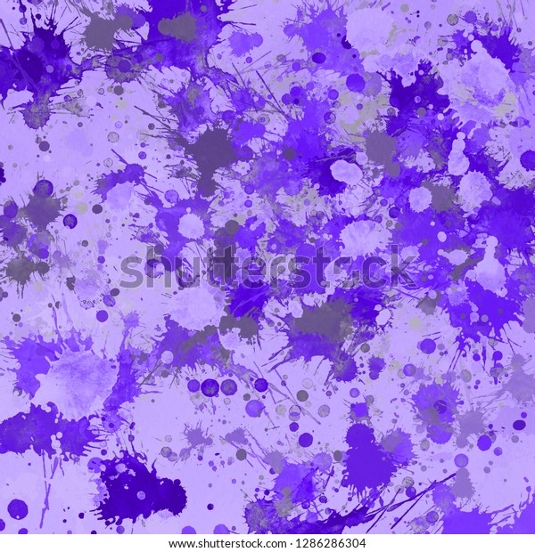 Violet Paint Splatter Effect Texture On Stock Illustration 1286286304 ...