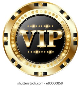 Vip Banner Gold Elements Stock Illustration 683080858 | Shutterstock
