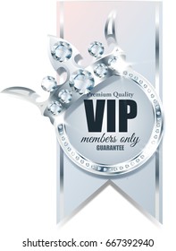 Vip Banner Silver Elements Stock Illustration 667392940 | Shutterstock