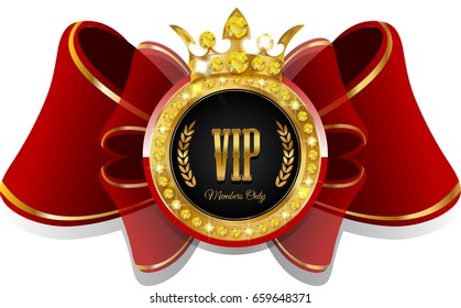 Vip Bow Golden Elements Stock Illustration 659648371 | Shutterstock