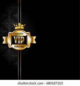 Vip Party Premium Invitation Card Poster Stock Vector (Royalty Free ...