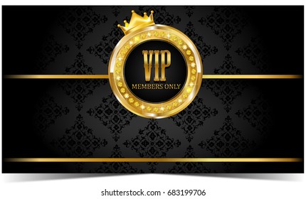 Vip Card Gold Elements Stock Illustration 683199706 | Shutterstock