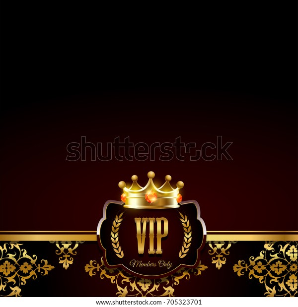 Vip Card Gold Elements Stock Illustration 705323701