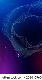 Virtual Assistant Circle Background Purple Gradient Stock Illustration ...