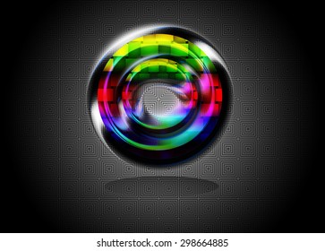 Virtual Background Geometric Shapes Space Stock Illustration 298664885 ...