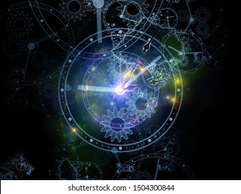 Virtual Clocks Faces Time Series Abstract Stock Illustration 1504300844 ...