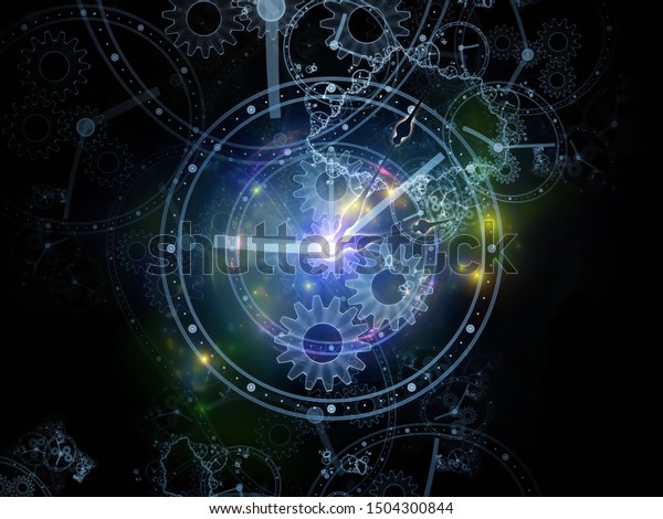 Virtual Clocks Faces Time Series Abstract Stock Illustration 1504300844 ...