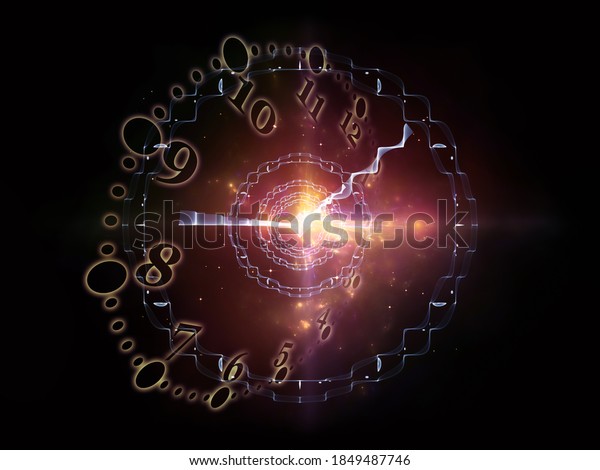 Virtual Clocks Faces Time Series Design Stock Illustration 1849487746 ...