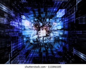 Virtual Construction Series Background Composition Rectangular 스톡 일러스트 ...