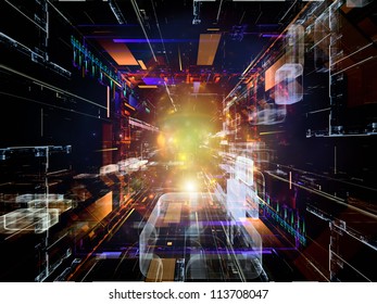 Virtual Construction Series Background Design Rectangular 스톡 일러스트 ...
