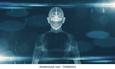 Virtual Mind Digital Learning Ai Artificial Stock Illustration ...