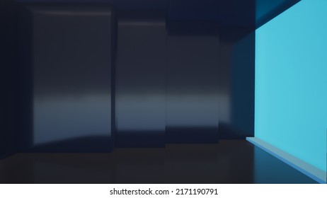 Virtual Studio Background Illustration Set Stock Illustration ...