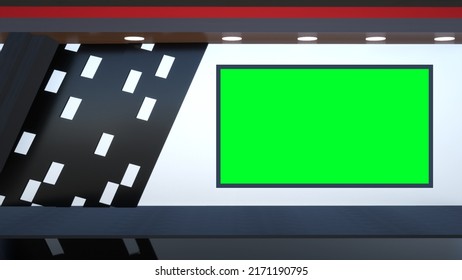 Ilustrasi Stok Virtual Studio Background Illustration Set 2171190795 ...