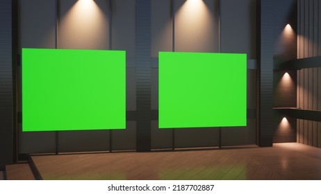 Virtual Studio Background Set Illustration Stock Illustration ...