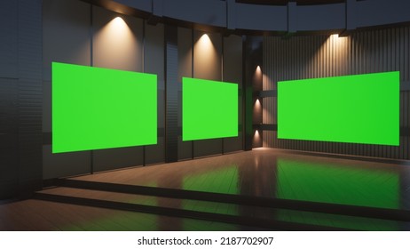 Virtual Studio Background Set Illustration Stock Illustration ...