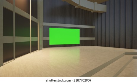 Virtual Studio Background Set Illustration Stock Illustration ...
