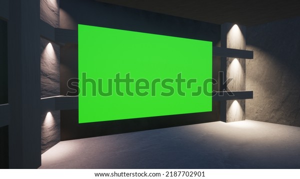 Virtual Studio Background Set Illustration Stock Illustration ...