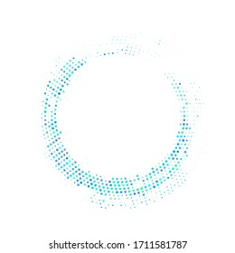 Virtual Technology Circle Abstract Background Particles Stock ...